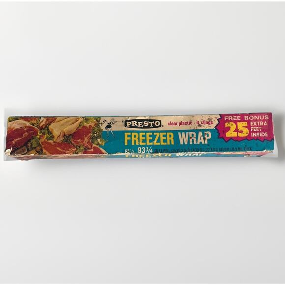 Presto | Kitchen | Retro Presto Clear Freezer Wrap Vintage Kitchen Prop ...